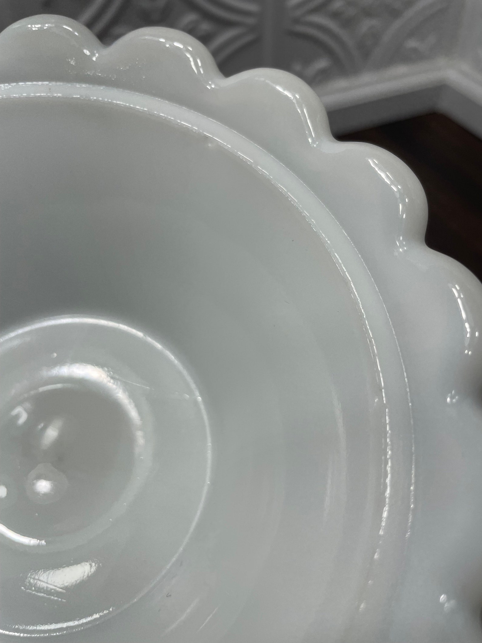 Vintage Kemple Milk Glass Compote With Lid, Lace & Dew Drop Pattern ...