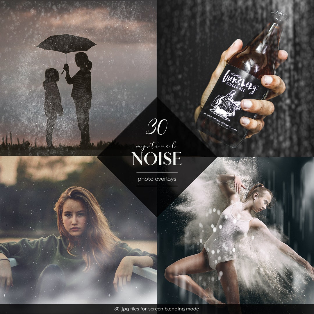 Mystical Noise Photo Overlays, 30 JPG Files, Noise Flare Overlays, Fog ...