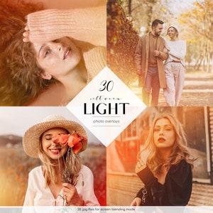 30 Soft Warm Light Photo Overlays, Sun Light, Sunshine Overlay ...