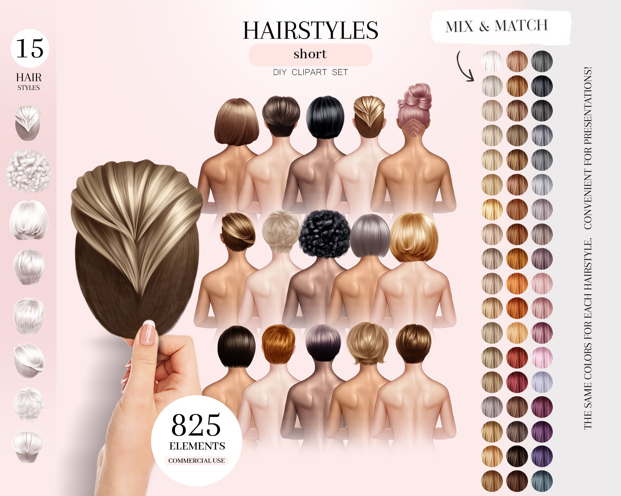 Short haar design store