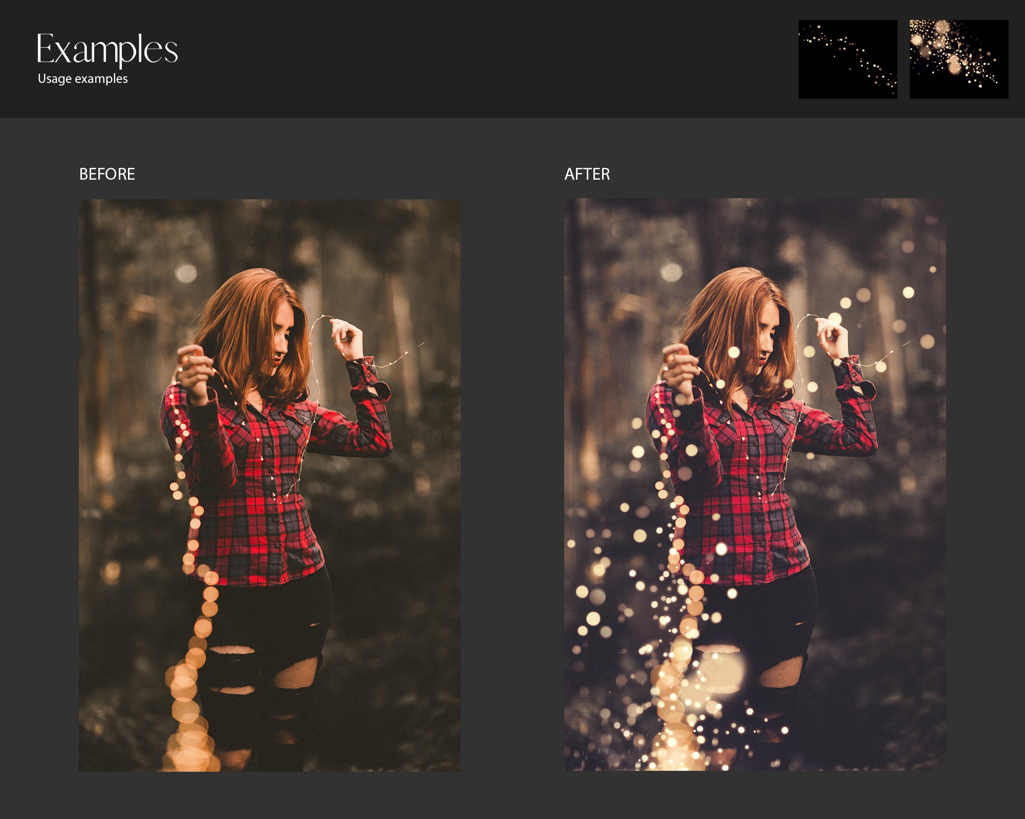 Rose Gold Bokeh Photo Overlays, 40 JPG Files, Sparkle Bokeh Photo ...