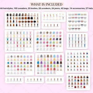 Winter Teens Clipart, Cozy Girls Clipart, Warm Clothes Clipart, Custom ...