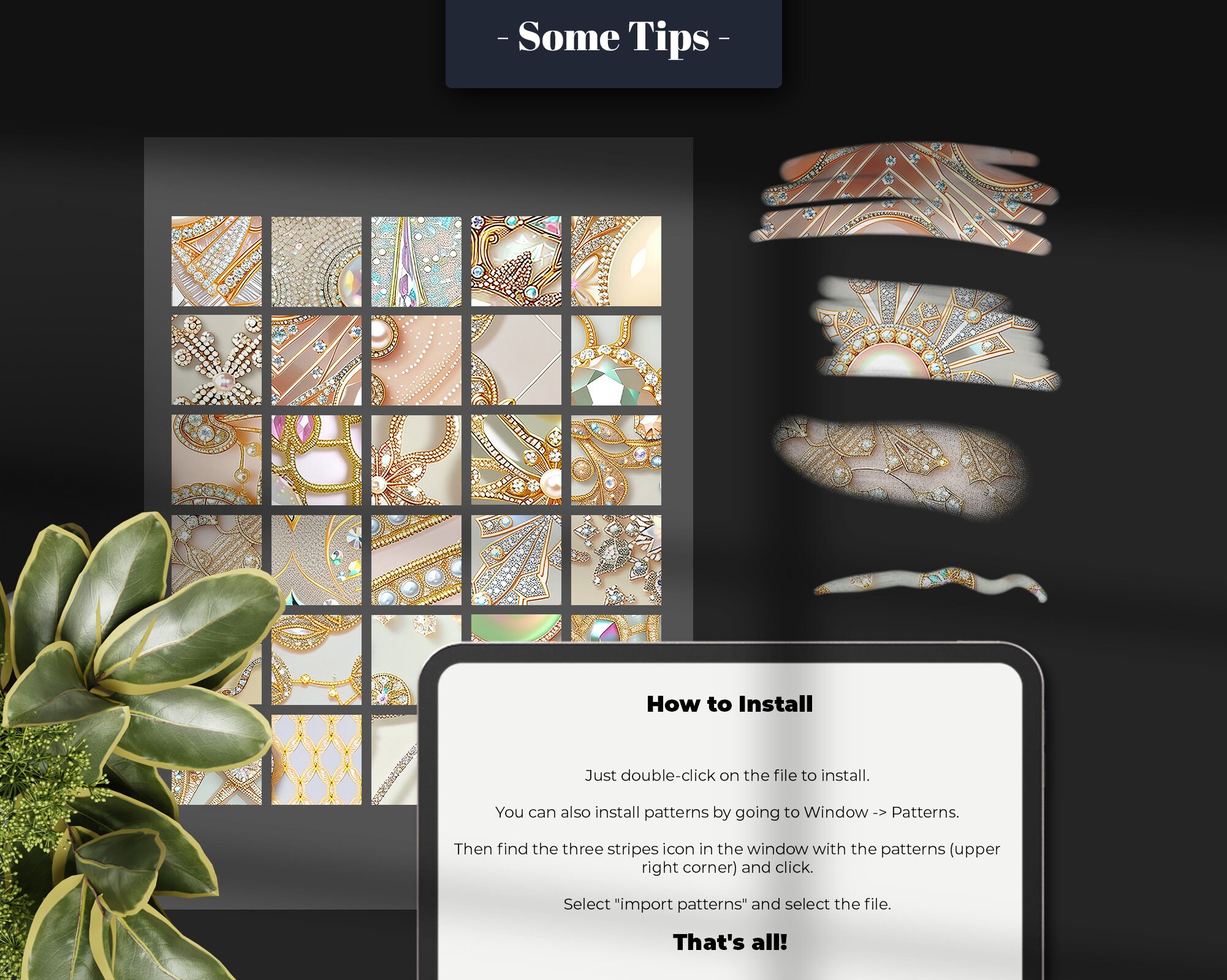 Pearly Photoshop Patterns: 30 Glam Seamless Designs (.PAT) - Etsy