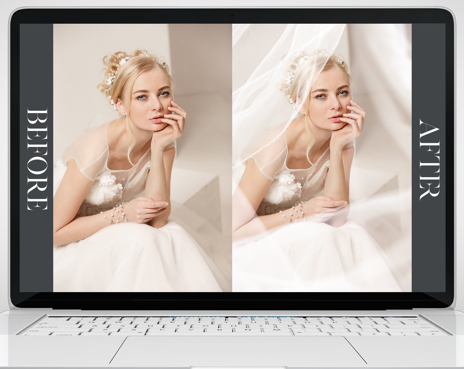 Wedding Veil Photo Overlays, Bridal Veil Effect, Flowing White Veil ...