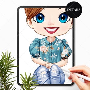 Chibi Family Clipart: Portrait Creator, Dolls PNG (digital Download) - Etsy