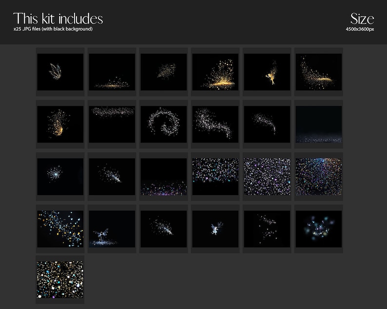 Magic Fairy Photo Overlays: 25 JPG Effects (commercial Use) - Etsy