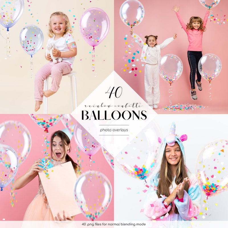 Balloon Overlay - Etsy