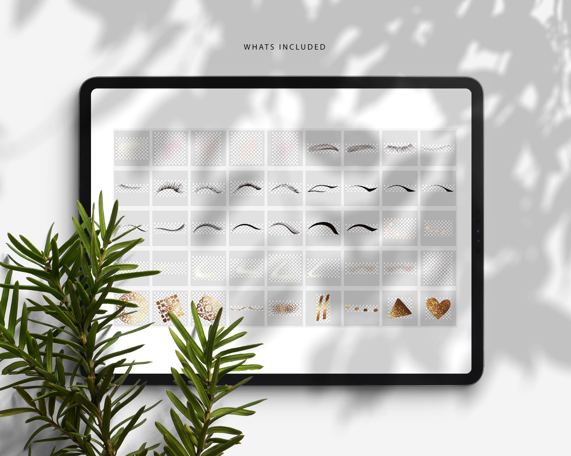 Makeup Photo Overlays Clipart PNG, 135 Files, Realistic Eyeshadows ...