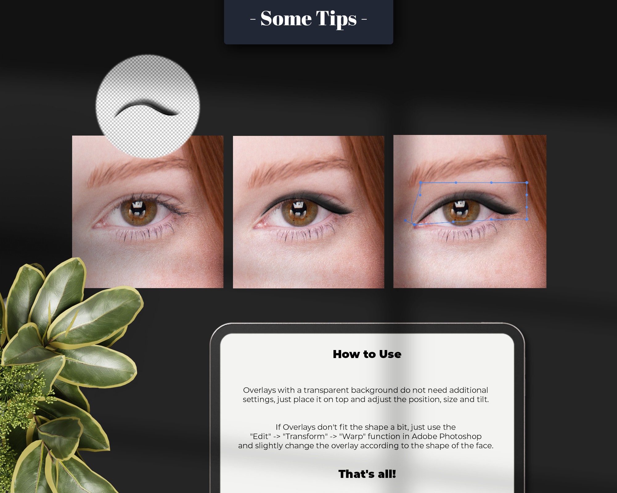 Makeup Photo Overlays Clipart PNG, 135 Files, Realistic Eyeshadows ...