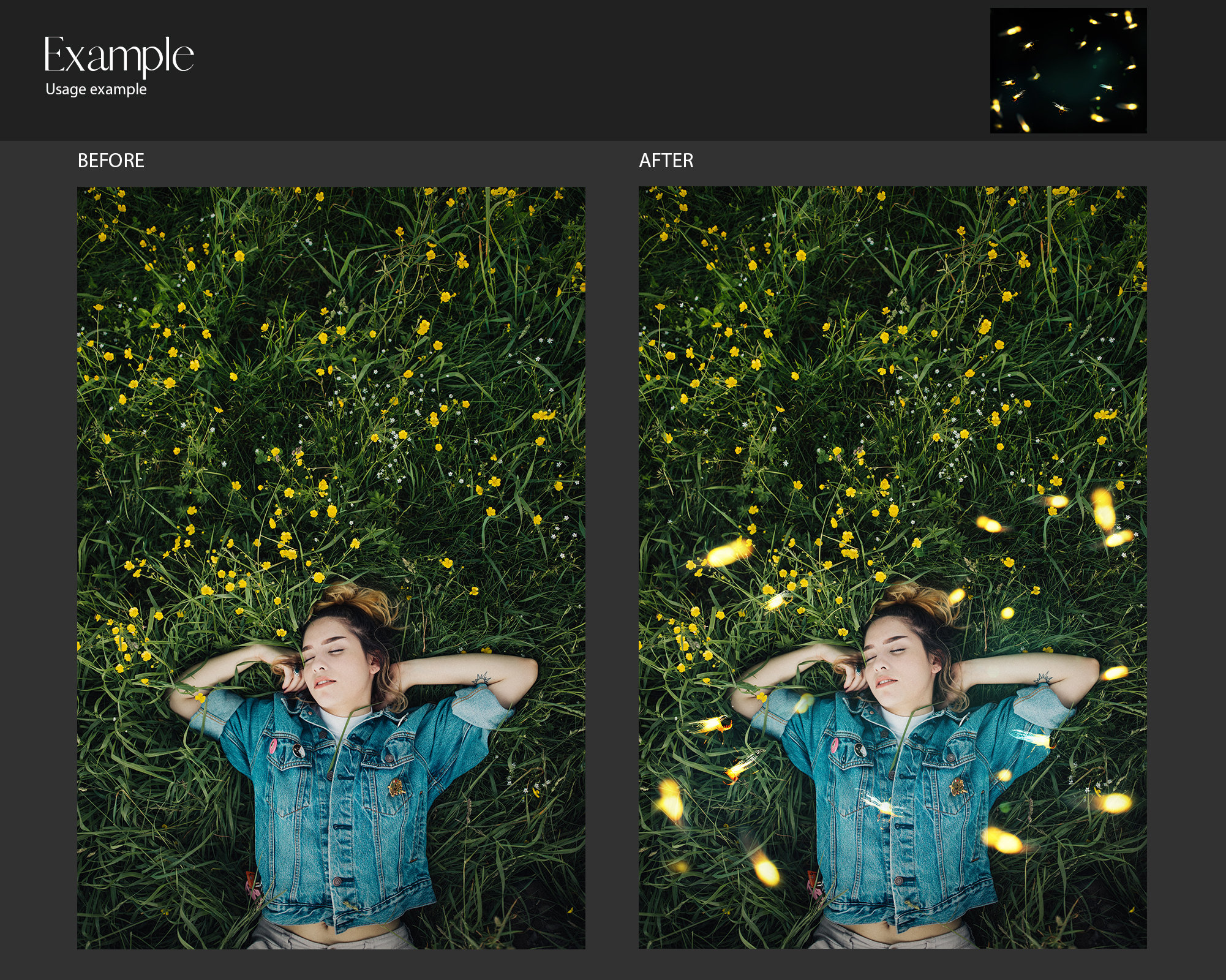 Glow Fireflies Photo Overlays: 20 JPG Effects (commercial Use) - Etsy