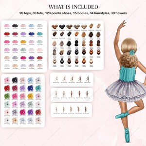 Little Ballerinas Clipart, Ballerina Kids PNG, Ballet Clipart, Custom ...