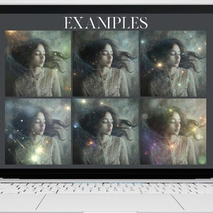 70 Dreamy Universe Photo Overlays, Holographic Particles, Fantasy Light ...
