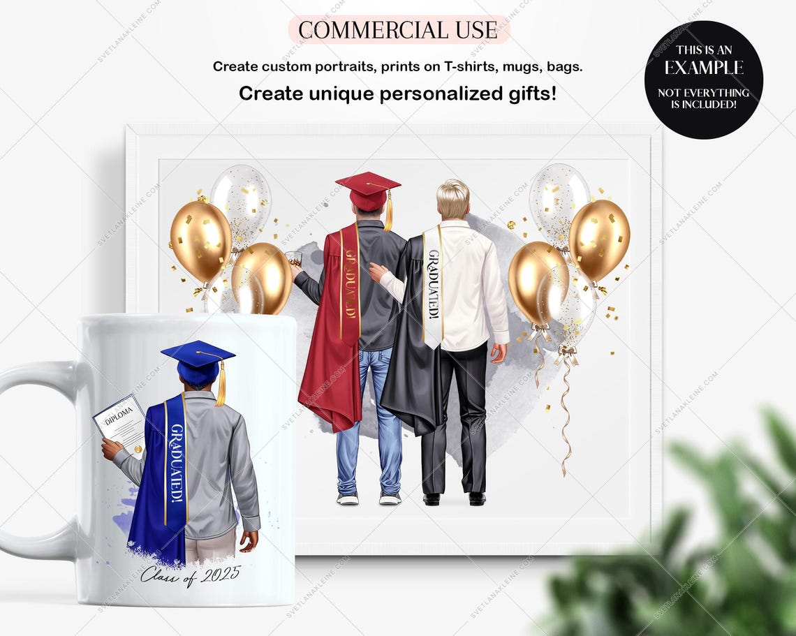 Graduate Boy Clipart, Graduation Men PNG, Students Clip Art, Schoolboys ...