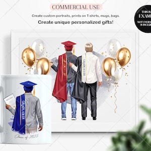 Graduate Boy Clipart, Graduation Men PNG, Students Clip Art, Schoolboys ...