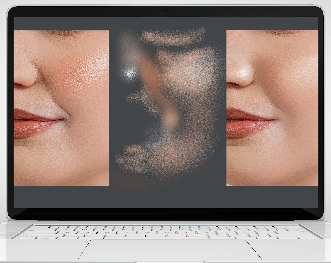 Realistic Skin Texture Photoshop Brushes: Retouching Addon (ABR) - Etsy