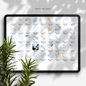 Magic Smoke Photo Overlays, 100 PNG Files, Ethereal Smoke Overlay ...