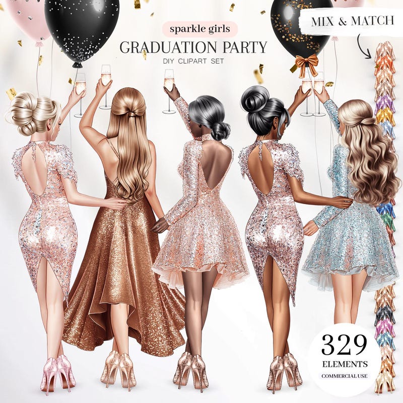 Prom Dress Characters - Etsy