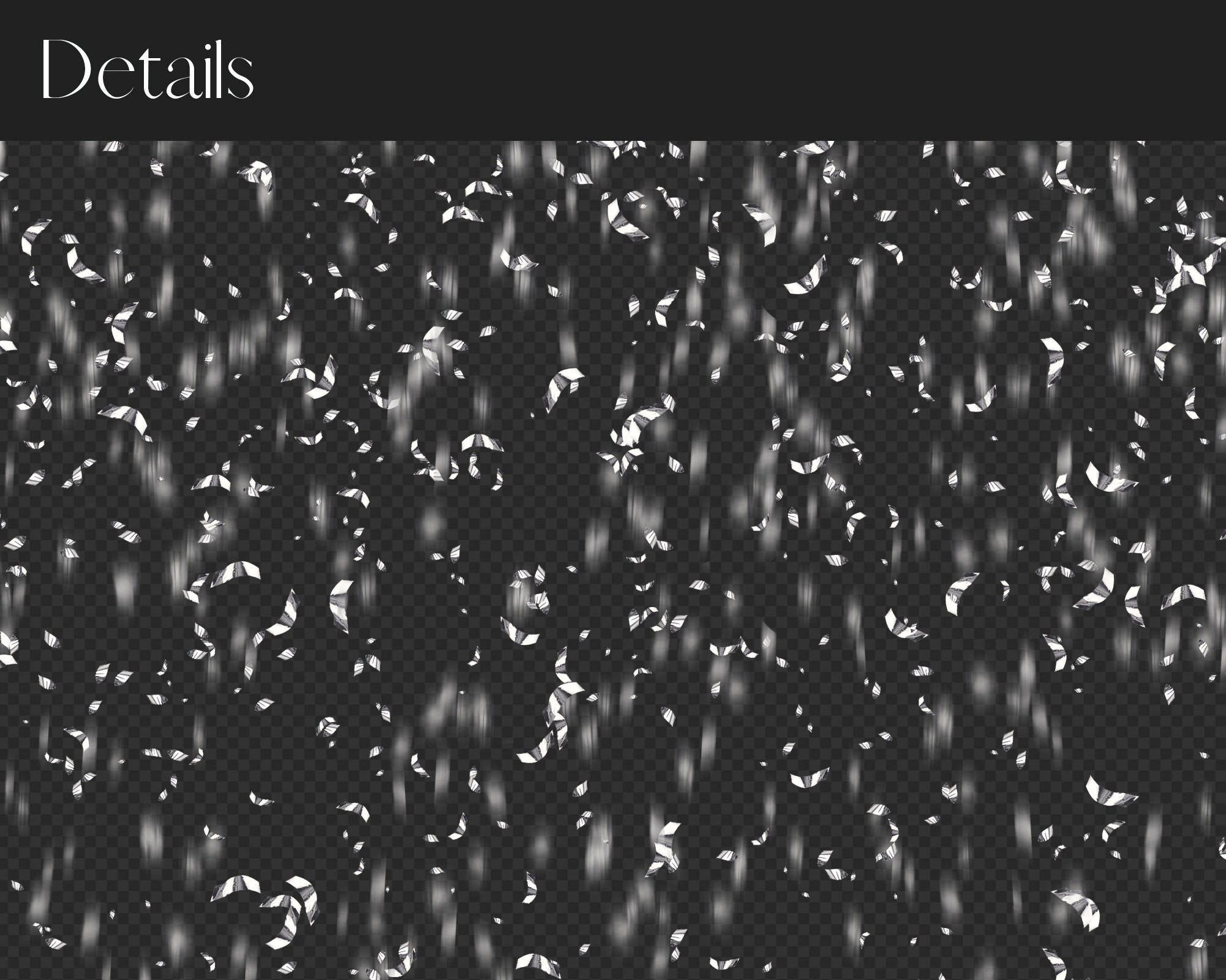 Silver Confetti Overlays, 50 PNG Files, Silver Confetti Clip Art ...