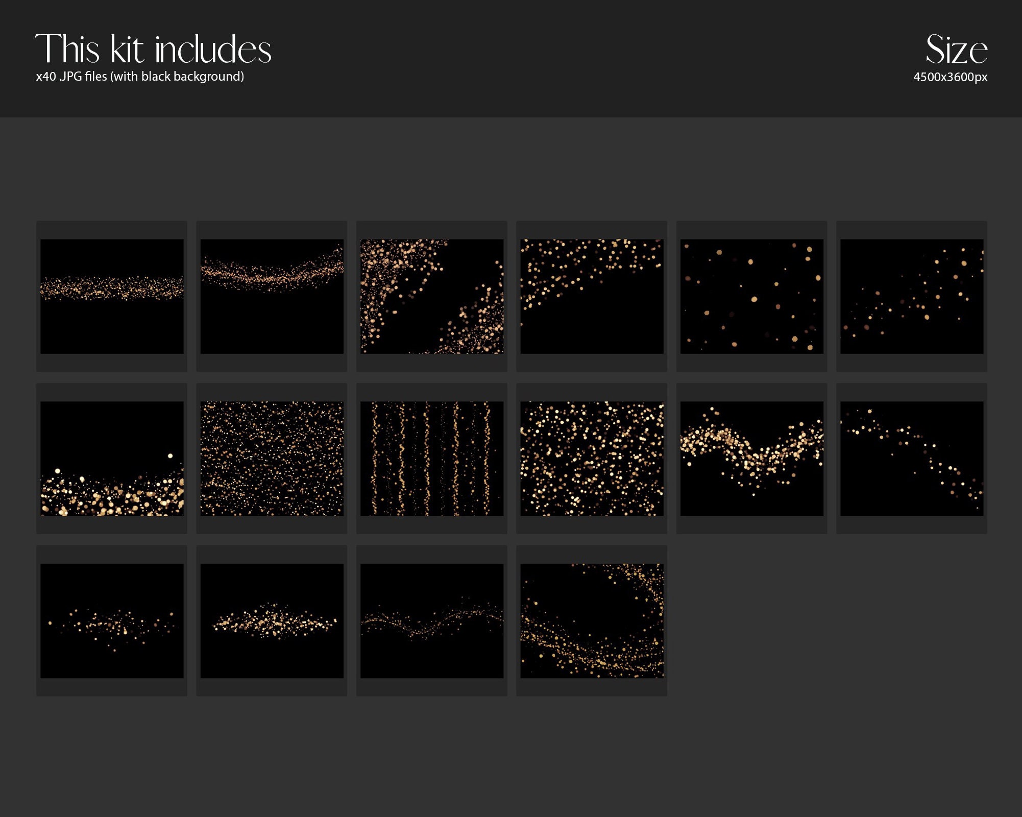 Rose Gold Bokeh Photo Overlays, 40 JPG Files, Sparkle Bokeh Photo ...