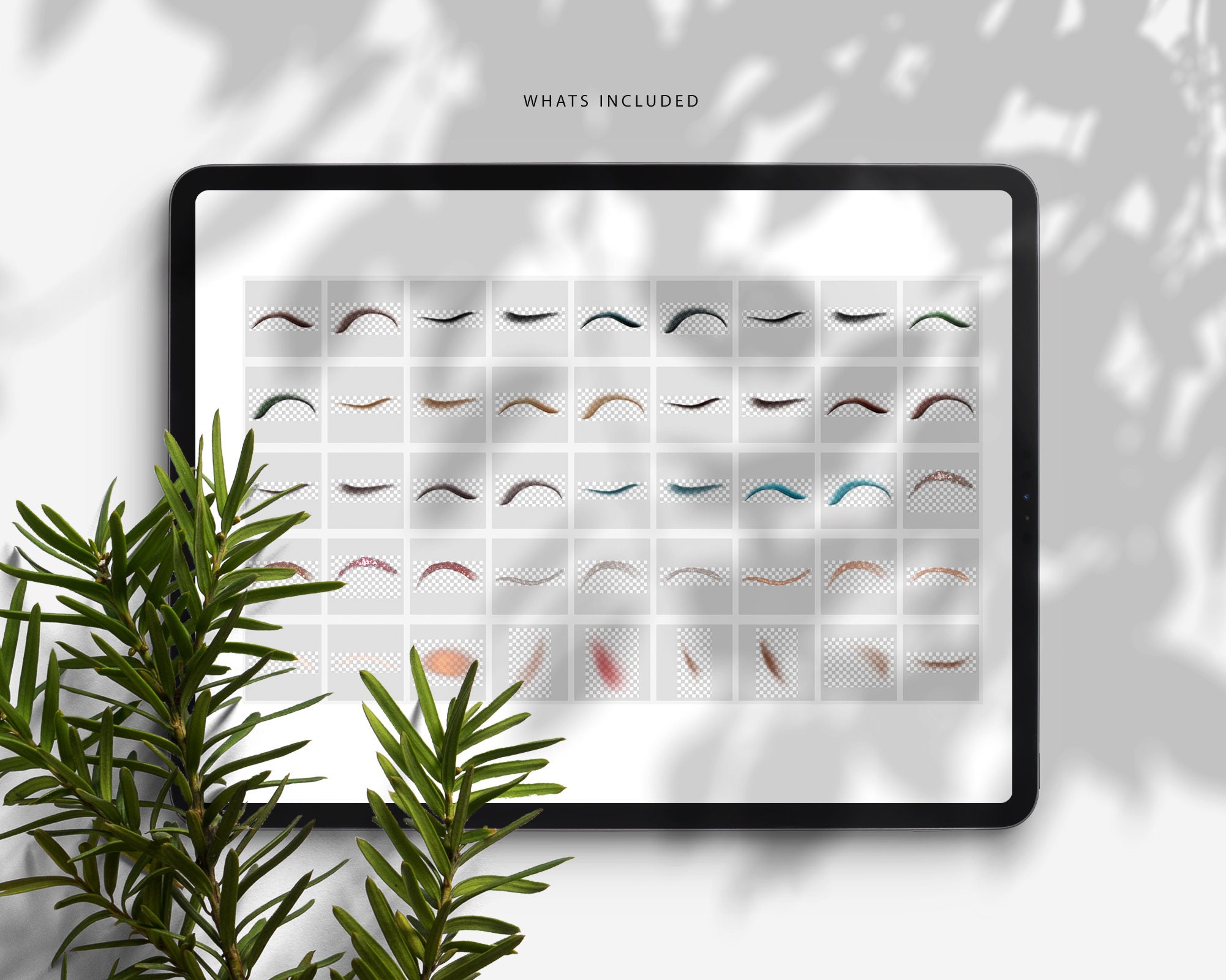Makeup Photo Overlays Clipart PNG, 135 Files, Realistic Eyeshadows ...