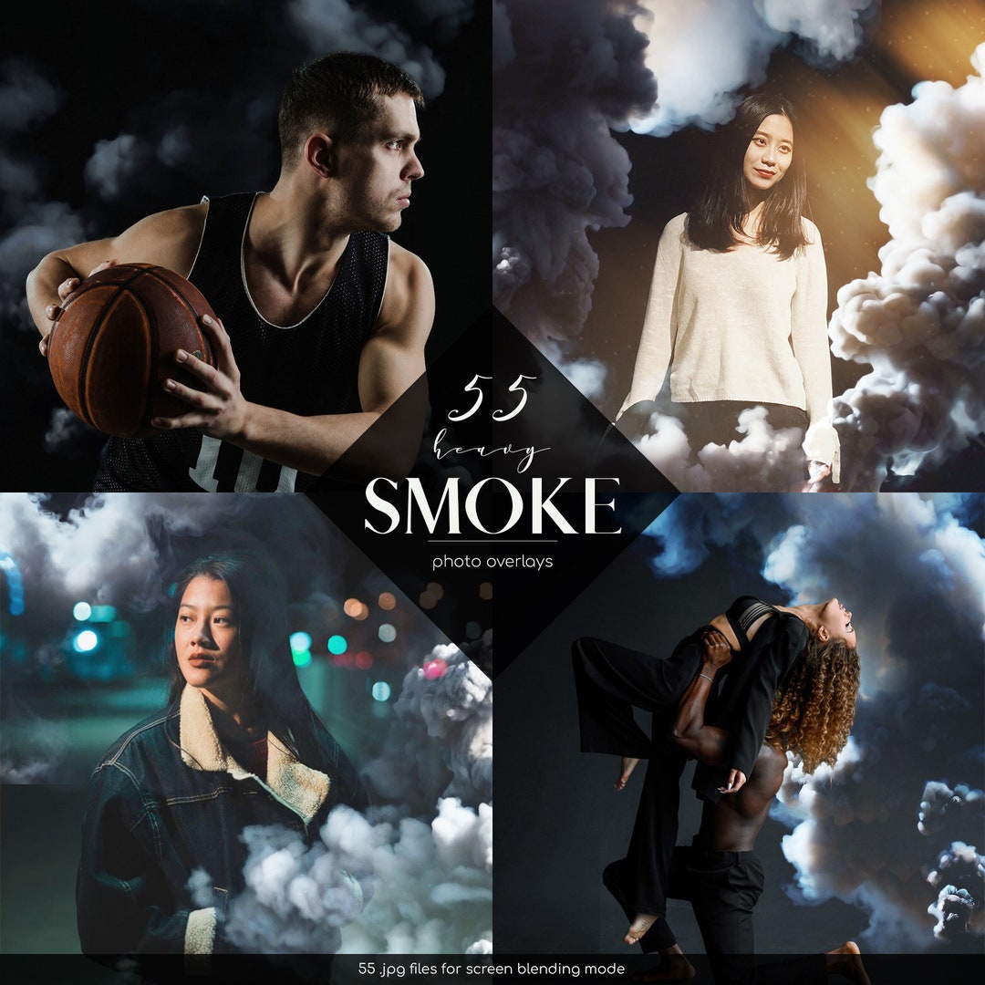 Heavy Smoke Photo Overlays: 55 Misty JPG Effects (commercial Use) - Etsy