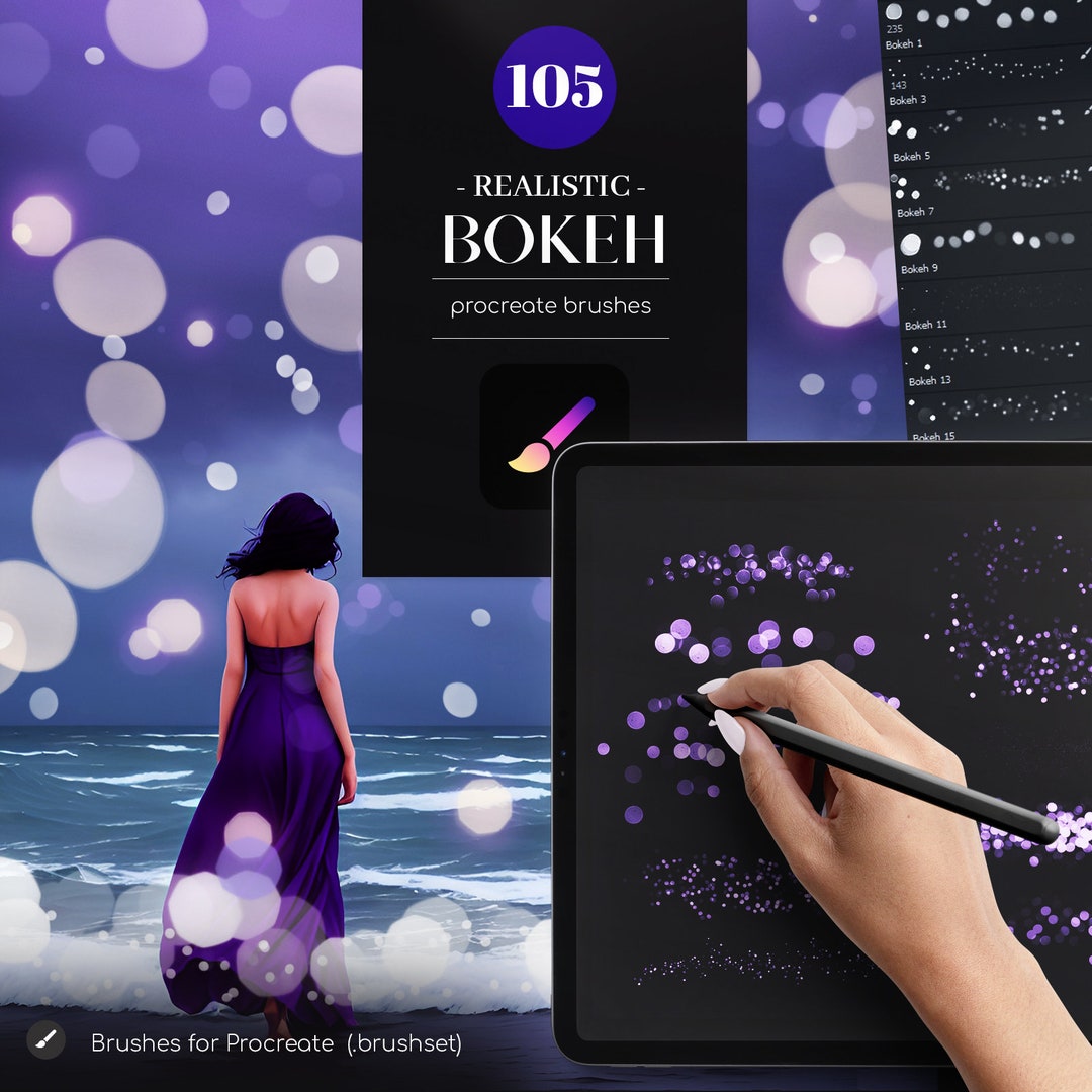 Realistic Bokeh Procreate Brushes: Glow Effect Brushset (commercial Use) - Etsy