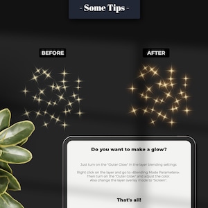 Sparkle Stars Photoshop Brushes .ABR, 60 Starry Brushes Addon, Glow ...