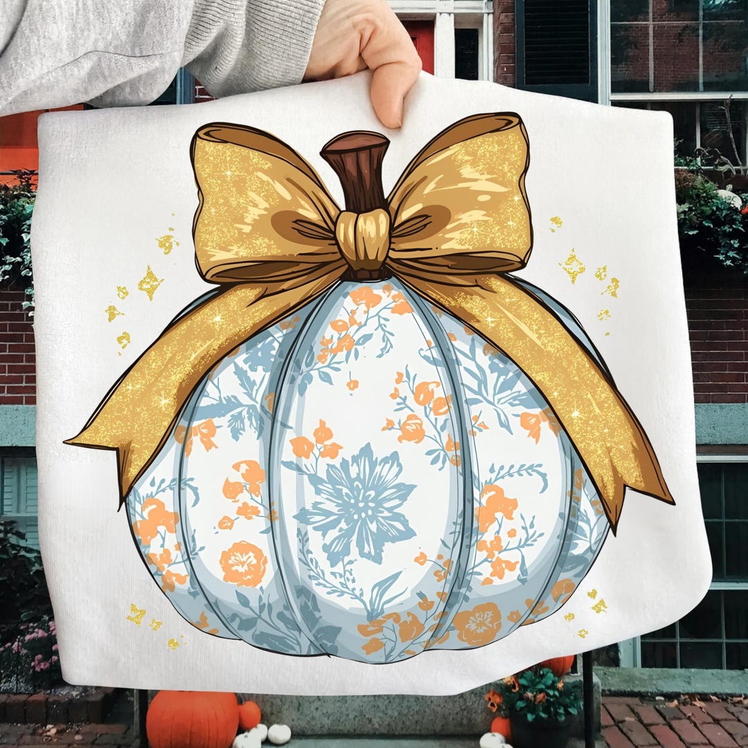 Coquette Pumpkin Grandmillennial PNG, Grandmillennial Coquette PNG ...