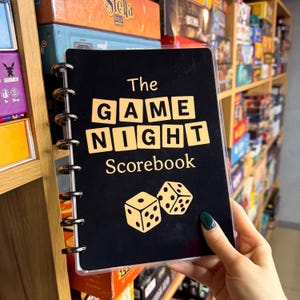 Board Game Organizer and Score Book, Custom Game Night Tracker, Gaming ...