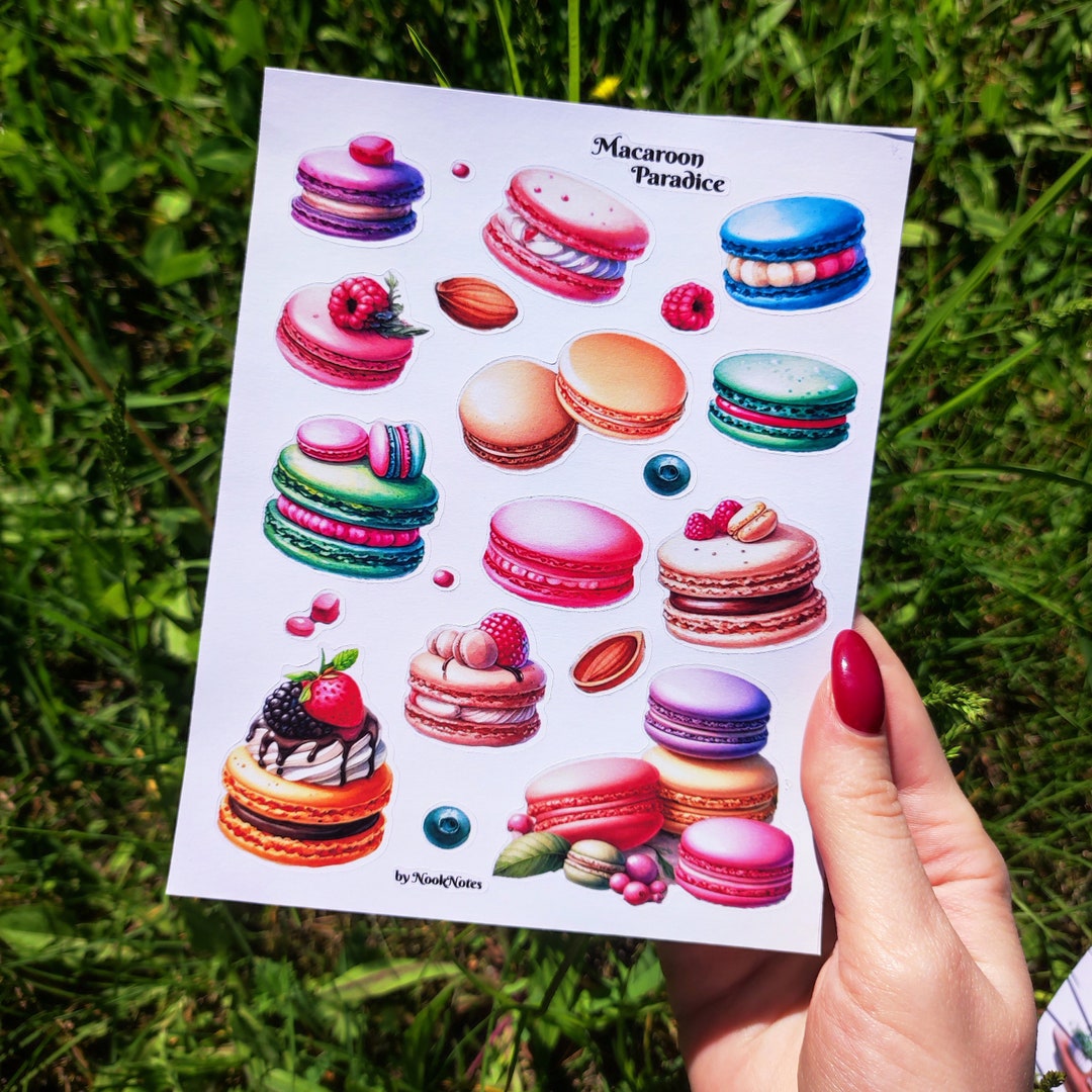 Macaron & Dessert Fantasy Stickers - Cute Bakery Supplies for Planner ...
