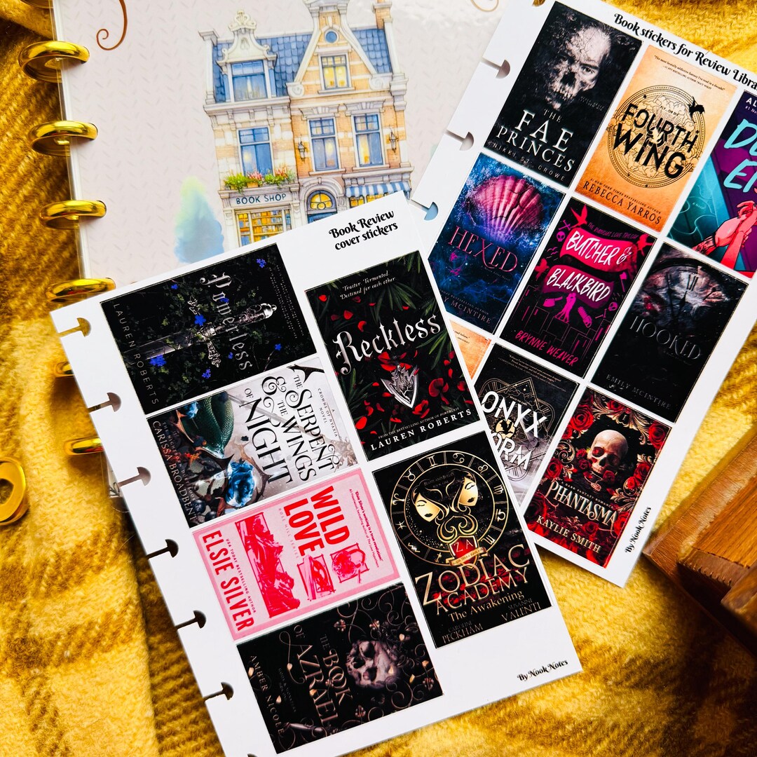 Personalized Reading Journal: Book Tracker With Cover Stickers - Etsy