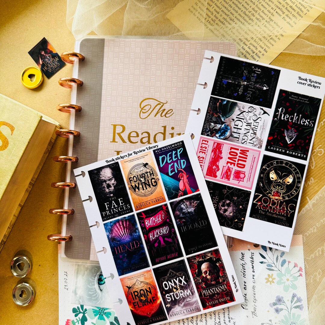 Reading Journal & Book Cover Sticker Sheet: A5 Reading Tracker - Etsy