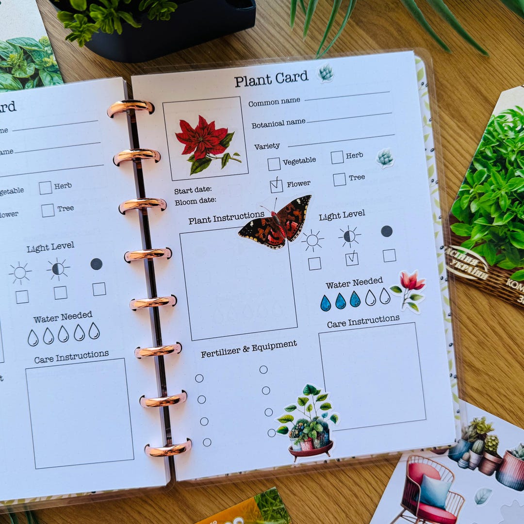 Gardening Journal,plant Tracker, Discbound Planner,garden Organizer ...