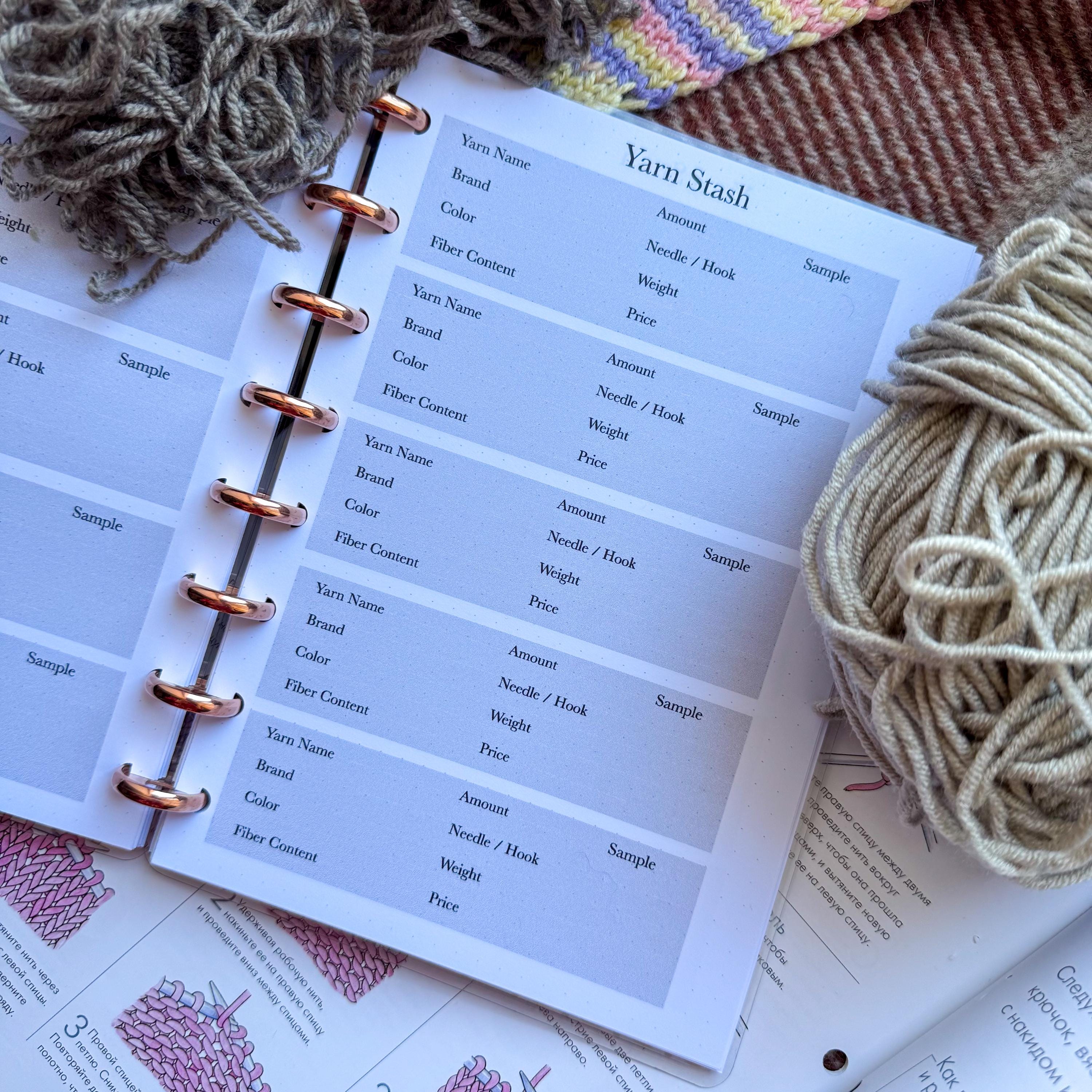 Neutral Knitting Pattern Book, Knitting Notes, Knitting Planner ...