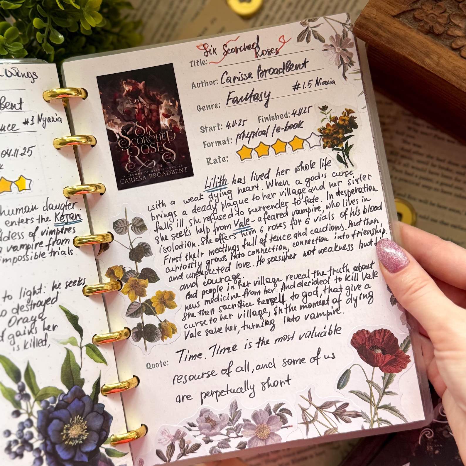 Personalized Reading Journal: Handmade Book Lover Gift - Etsy