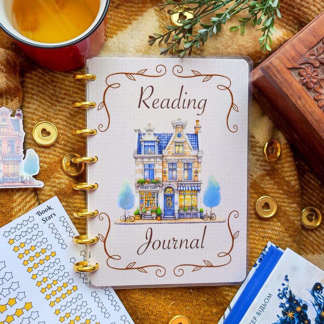 Personalized Reading Journal, Book Lover Gift, Reading Notebook ...