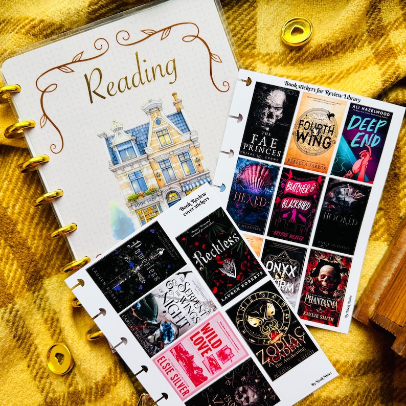 Personalized Reading Journal: Book Tracker With Cover Stickers - Etsy