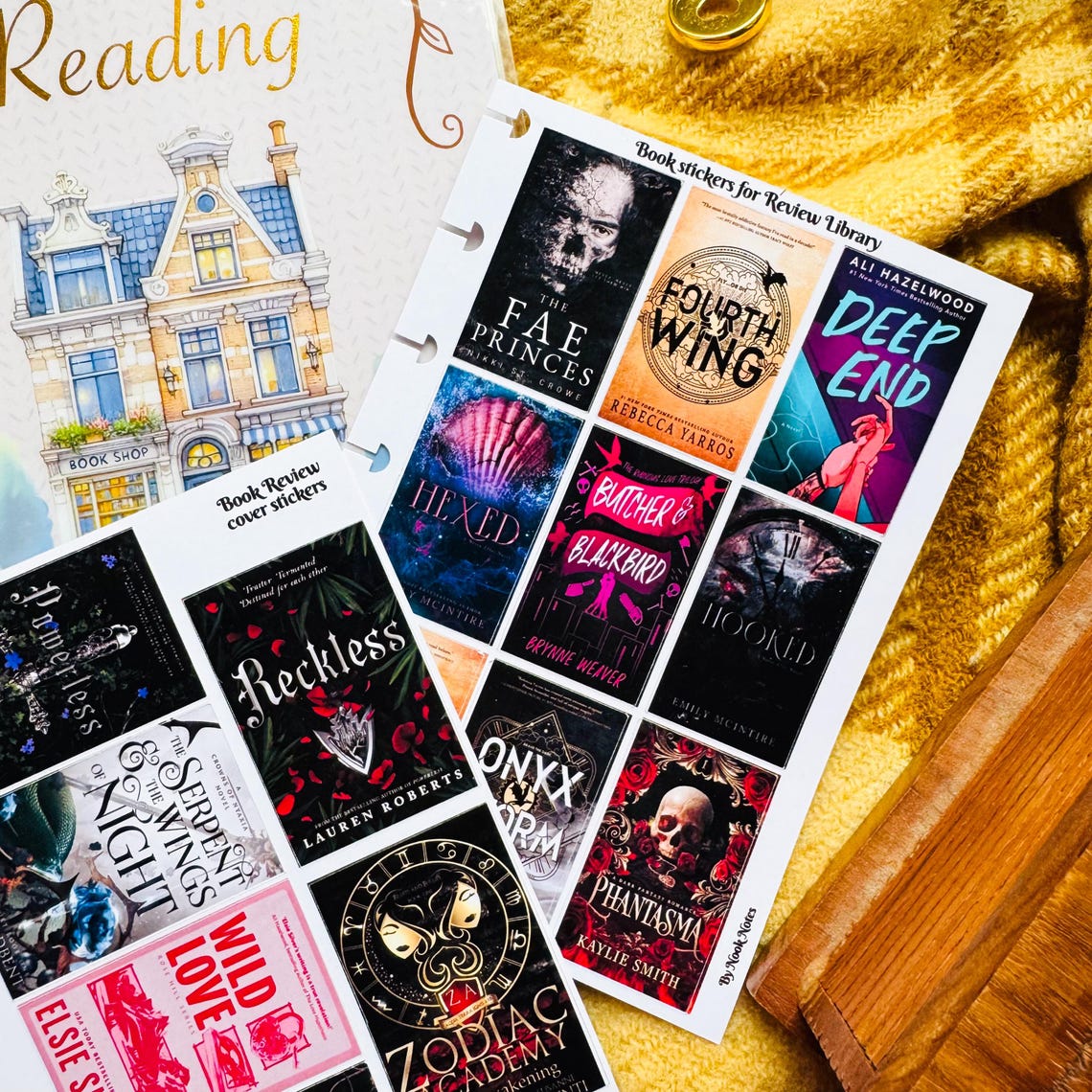 Personalized Reading Journal: Book Tracker With Cover Stickers - Etsy
