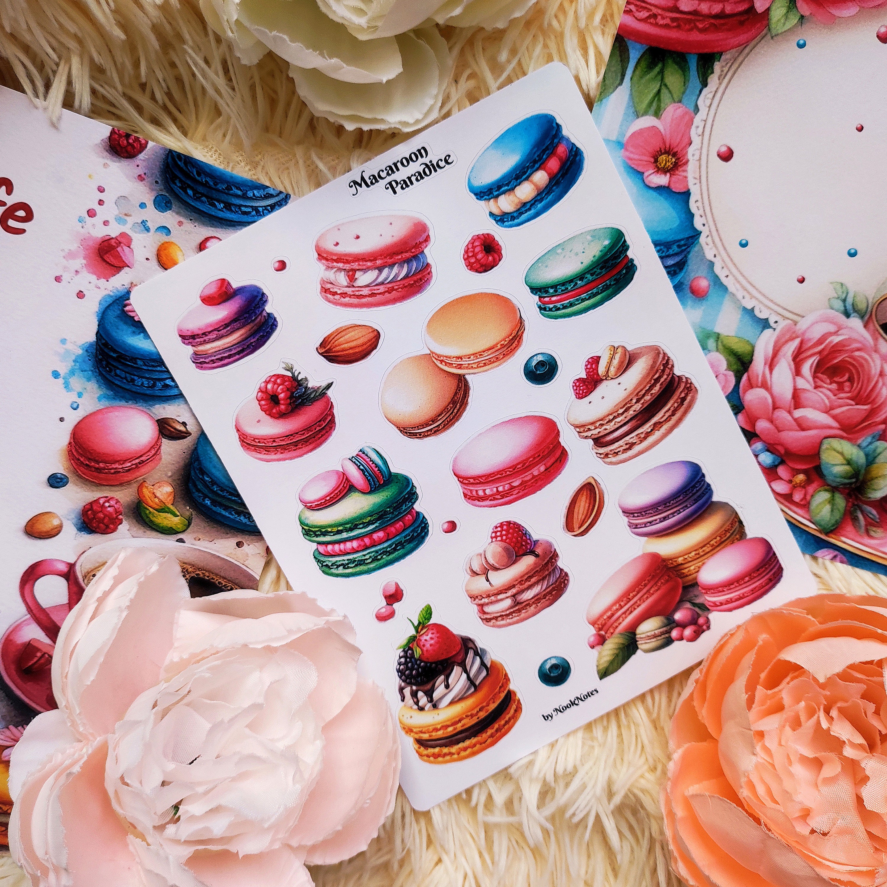 Macaron & Dessert Fantasy Stickers - Cute Bakery Supplies for Planner ...