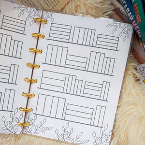 Physical Reading Planner: Book Review Journal, A5 Discbound - Etsy