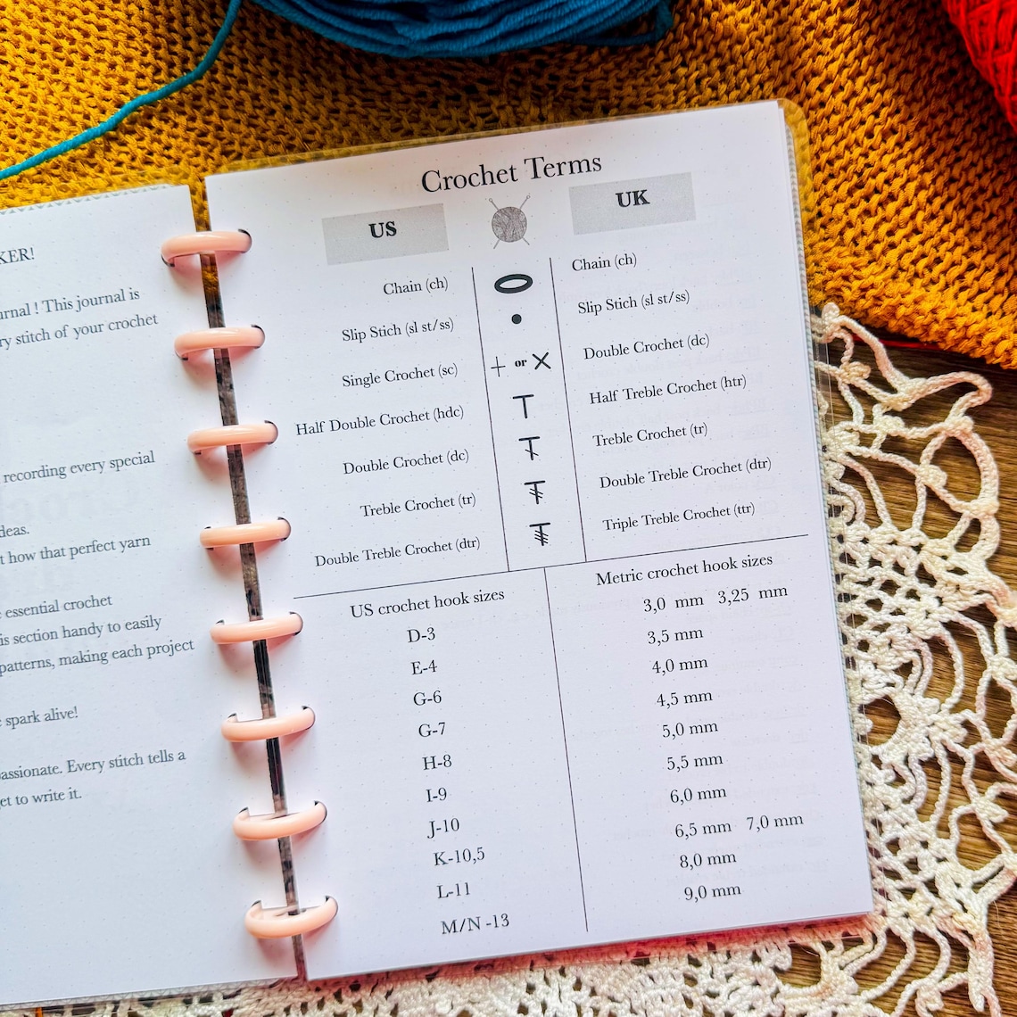 Knitting Journal, Crochet Project Notebook, Crochet Notes, Knitting ...
