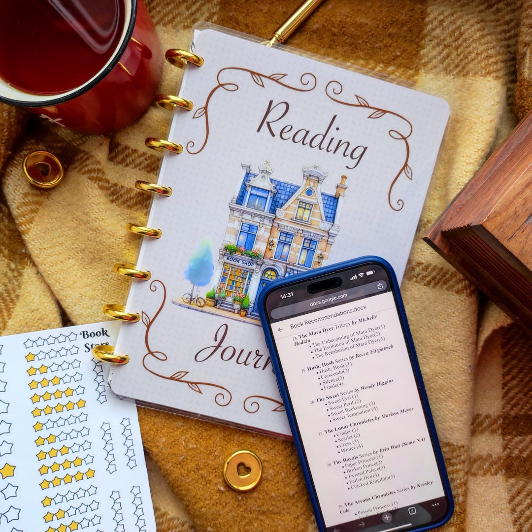 Interactive Reading Journal With NFC & Rating Stickers - Etsy