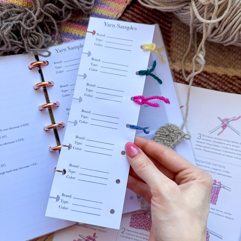 Neutral Knitting Pattern Book, Knitting Notes, Knitting Planner ...