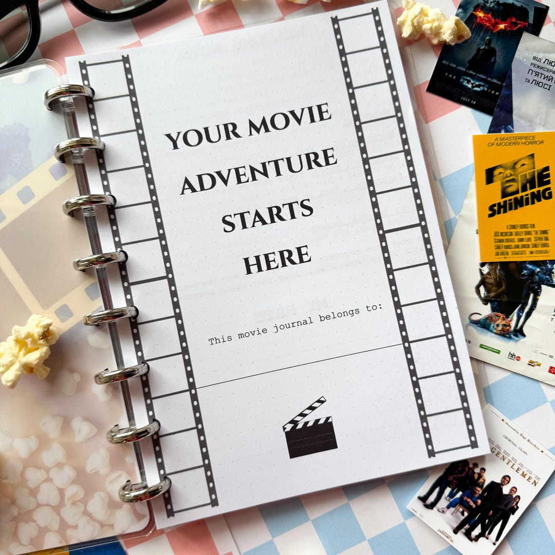 Dark Movie Logbook: Horror Film Review Journal & Tracker - Etsy