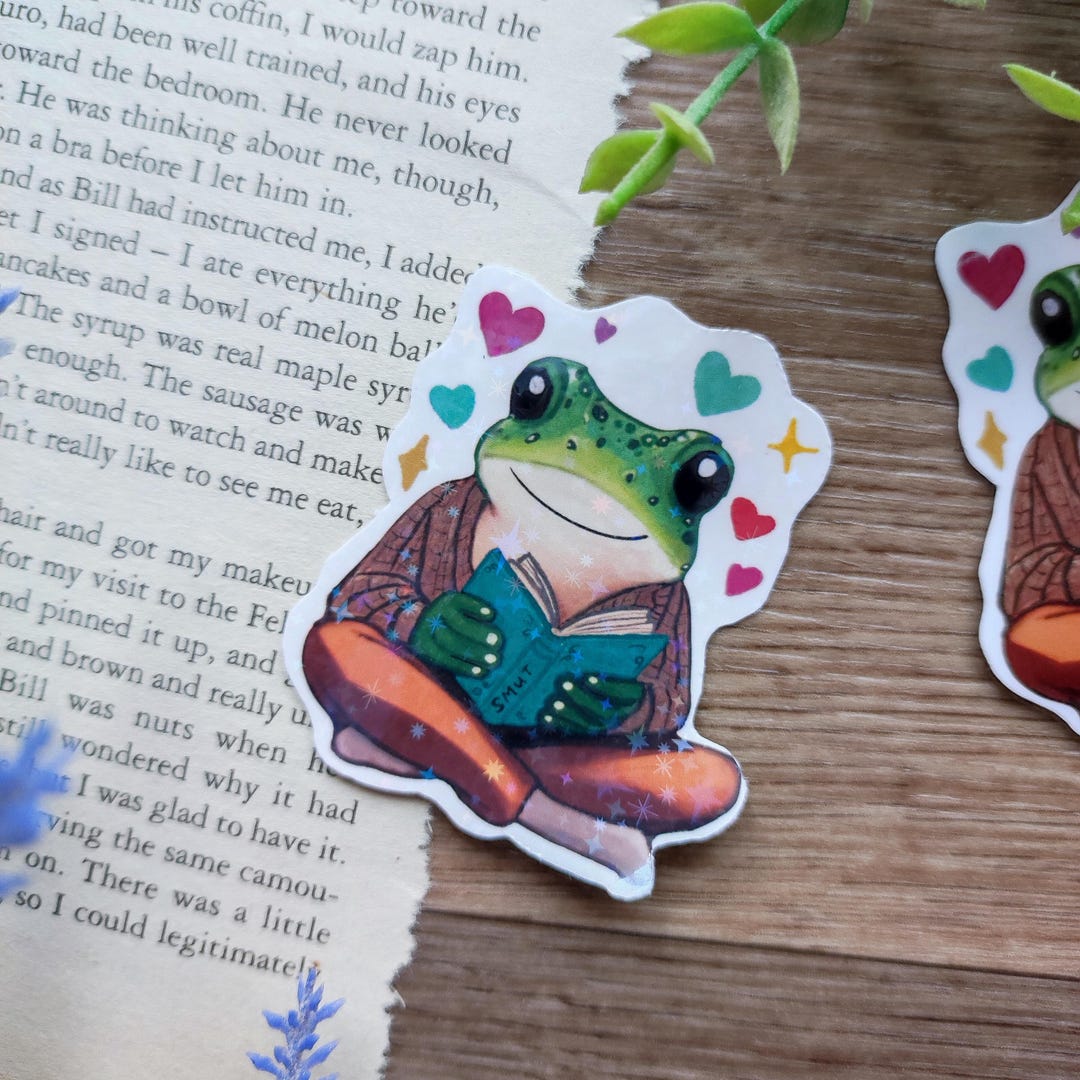 Frog Vinyl Stickers, Vinyl Matte Sticker, Waterproof Sticker, Laptop ...