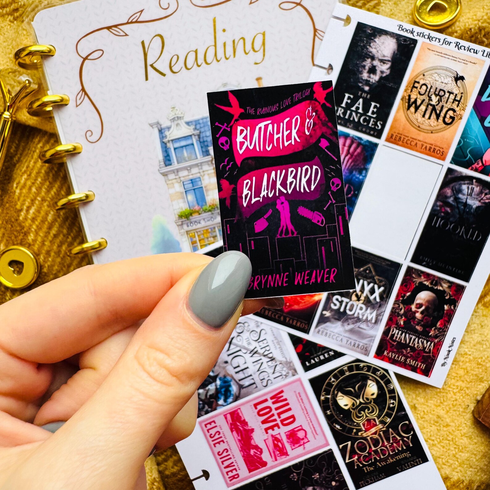 Personalized Reading Journal: Book Tracker With Cover Stickers - Etsy