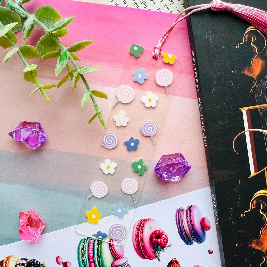 Candy Bookmarks, Sweets Lover Gift, Lollypop Bookmarks, Booktok Merch ...