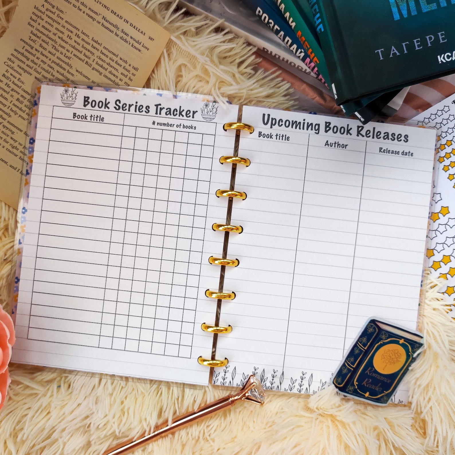 Physical Reading Planner: Book Review Journal, A5 Discbound - Etsy