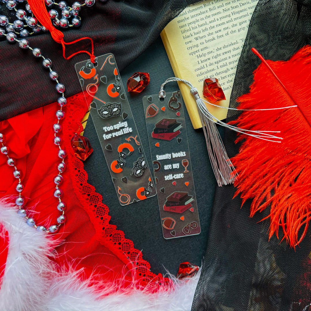 So Spicy Acrylic Bookmark, Smut Bookmark, Bright Printable Bookmarks ...