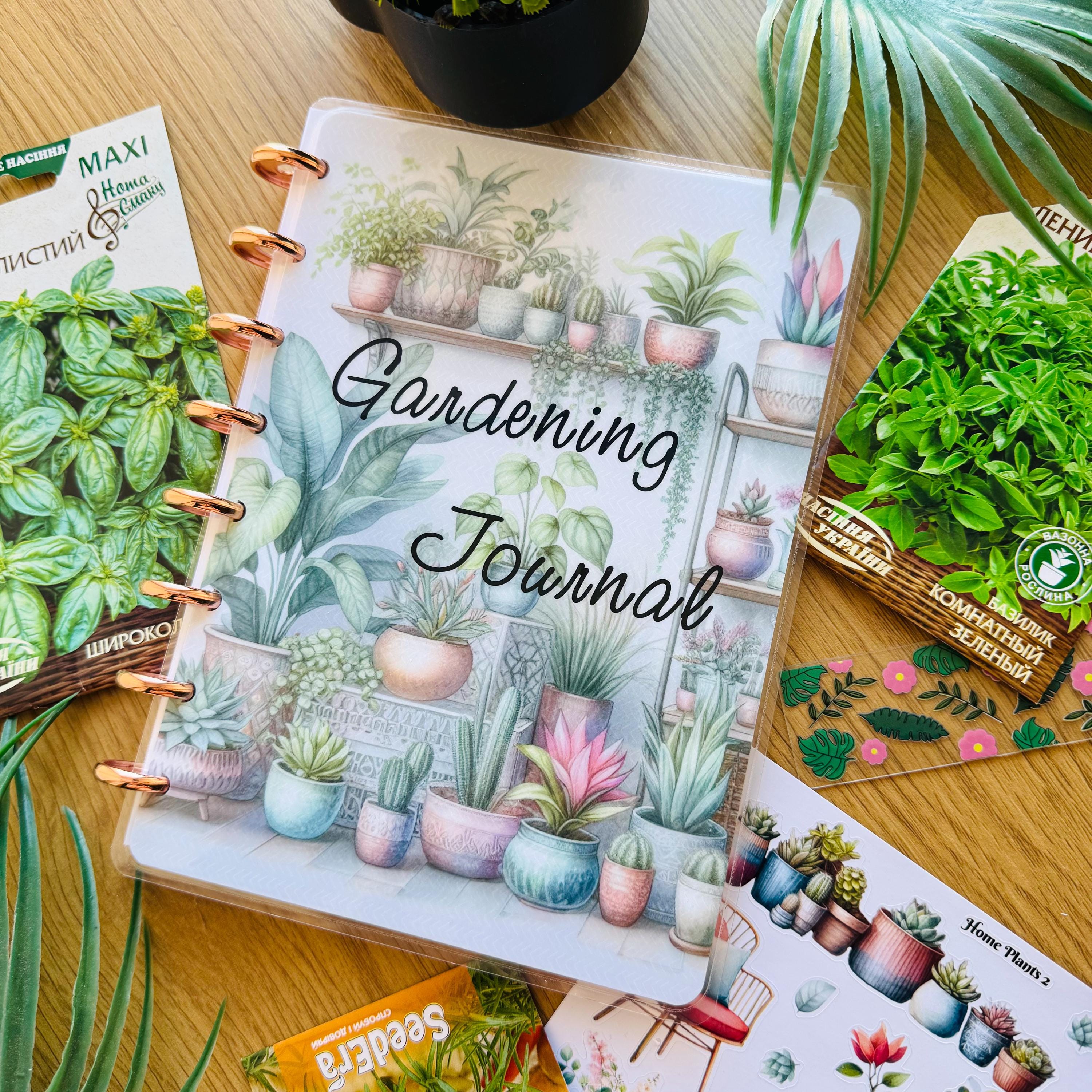 Botanical Journal: Plant Profile Card, Garden Organizer, A5 Discbound ...